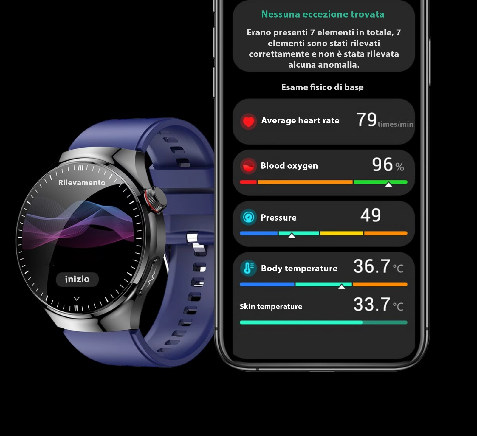 Omron Smart Health Watch [Sport] [Test de sănătate] [Tratament cu laser]